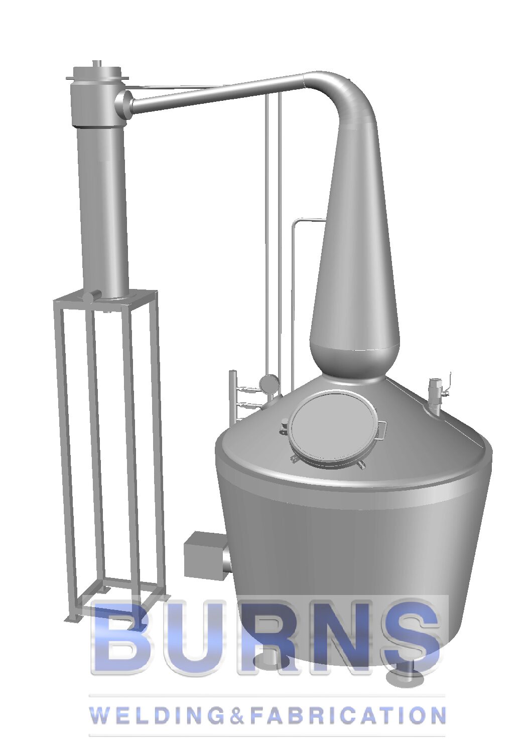Pot Still 1250 litre » Burns Welding
